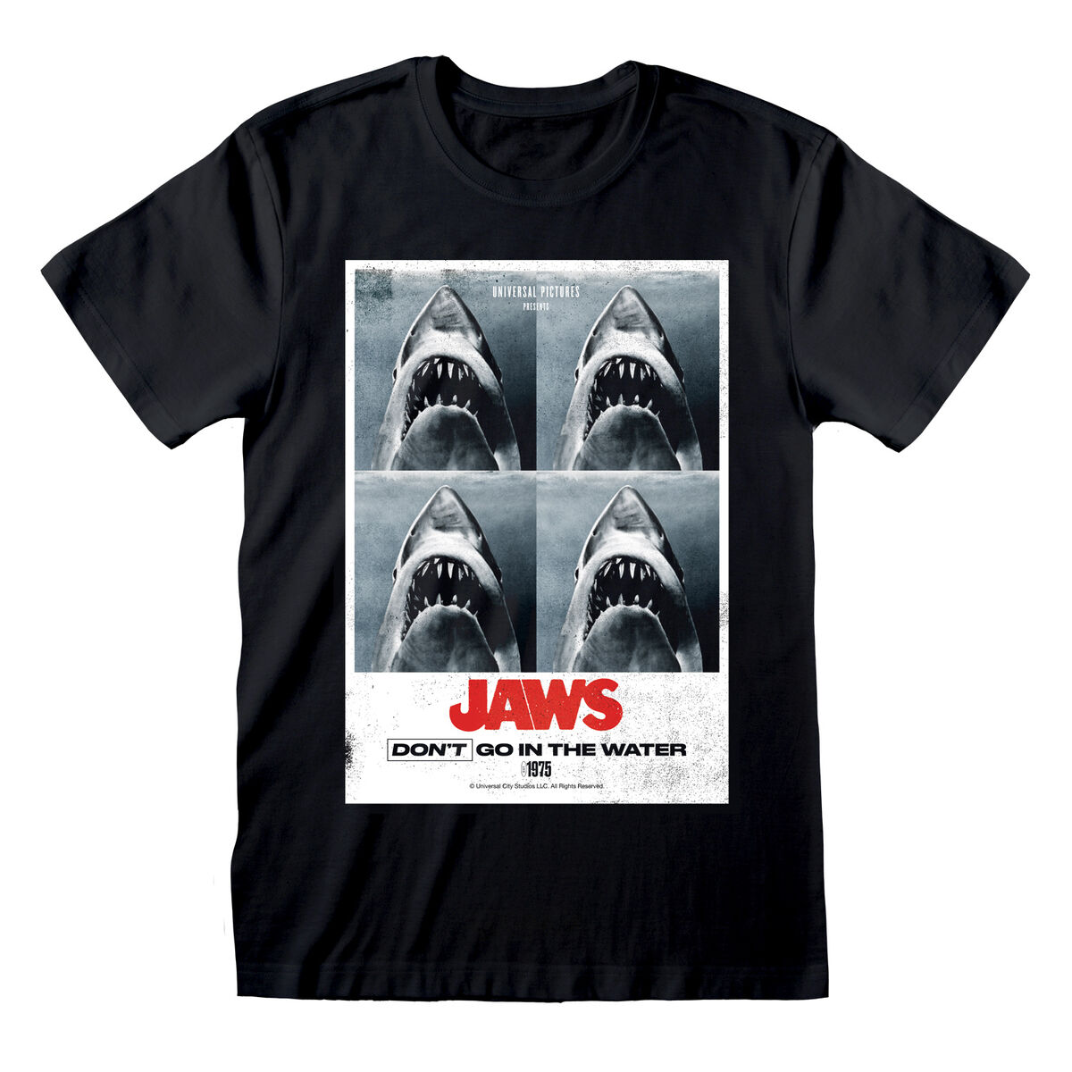 Short Sleeve T-Shirt Jaws Don´t Go In The Water Black Unisex L ...